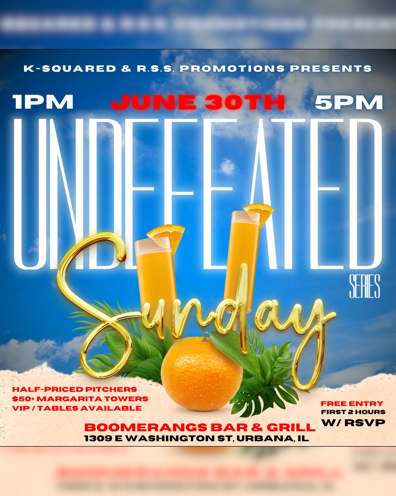6/30 UNDEFEATED Sunday: Day Party Series | Bounce