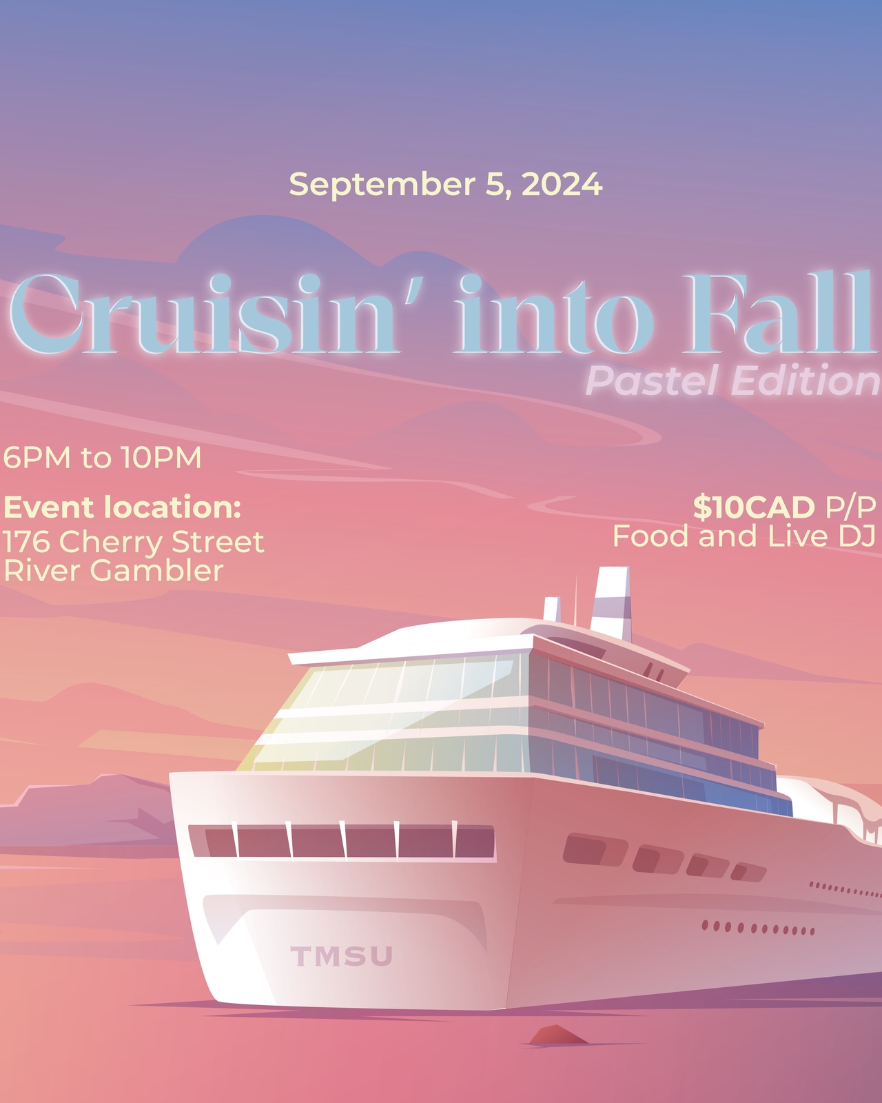 Cruisin’ into Fall 2024 - TMSU Boat Cruise | Bounce