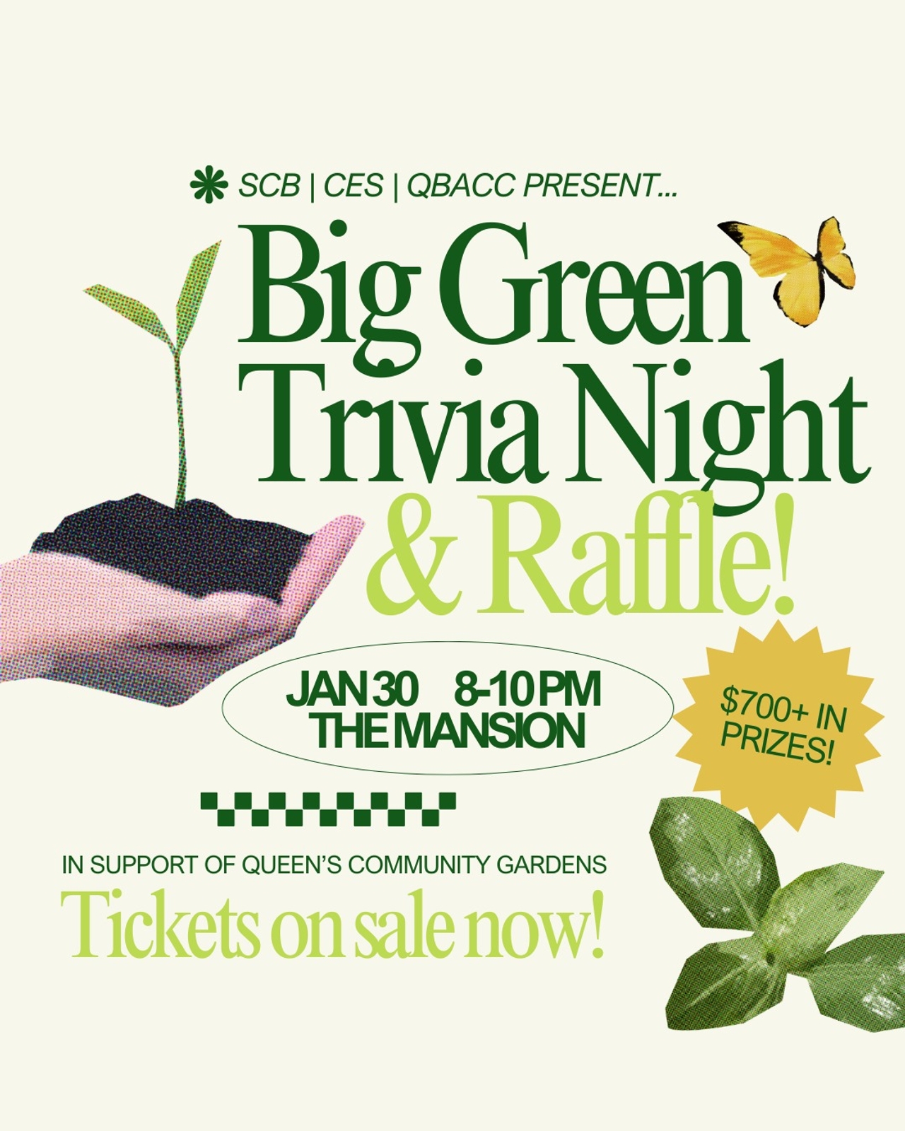 Support Our Community Gardens! Big Green Trivia Night & Raffle | Bounce