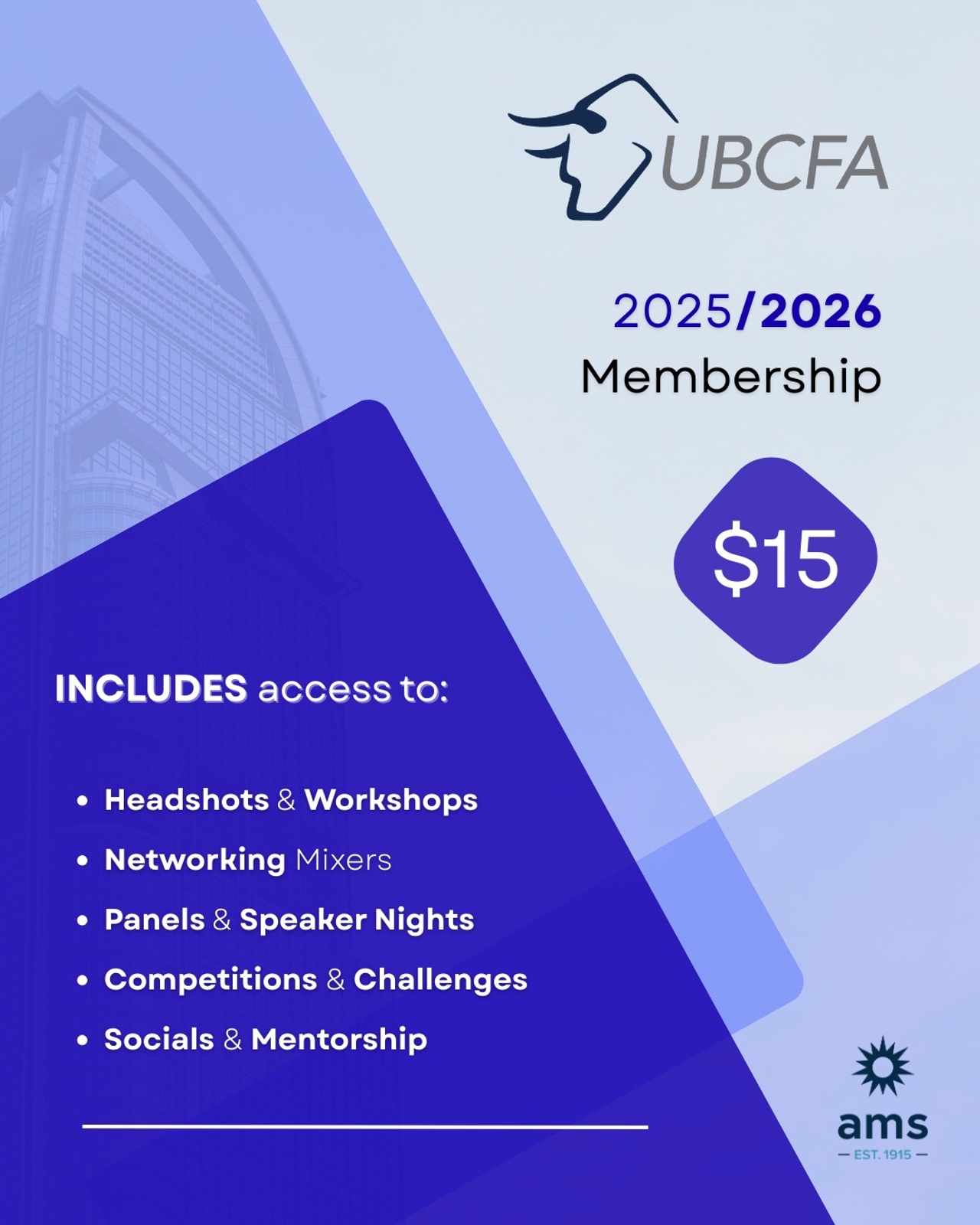 UBC Finance Association 2025/2026 Membership | Bounce